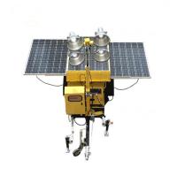 China 4.8m 3x200W Solar LED Light Tower 358 Degree Mast Rotation 70CRI for sale