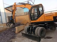 China 15 Ton Small Bucket Wheel Excavator Cummins Engine 92KW 2000rpm Wheeled Excavator for sale