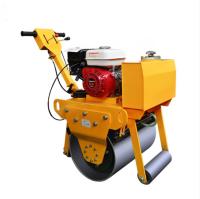 China 9HP Vibratory Single Drum Road Roller Machine With Honda Engine 20L Water Tank for sale
