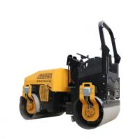 China 3 Ton Double Drum Hydraulic Vibratory Road Roller 2x30KN Exciting Force 0-12km/H for sale