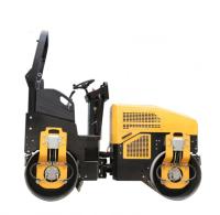 China 3 Ton Double Drum Hydraulic Vibratory Road Roller 2x30KN Exciting Force 0-12km/H for sale