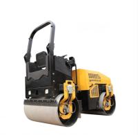 China 3 Ton Double Drum Hydraulic Vibratory Road Roller 2x30KN Exciting Force 0-12km/H for sale