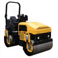 China 3 Ton Double Drum Hydraulic Vibratory Road Roller 2x30KN Exciting Force 0-12km/H for sale