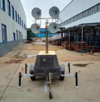 China 4x1000W Trailer Mounted Light Tower Gasoline Diesel 6m 9m Mast 220V for sale