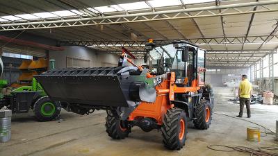 China 1.5 Ton Wheel Loader Machine With 42 KW Engine Turning Radius 5400mm for sale