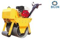 China Yellow 9HP Walking Behind Small Road Single Drum Roller Travel Speed 0-4km/h for sale