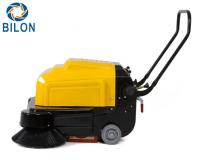 China Yellow 120W Walk Behind Power Sweeper  /  Hand Push Floor Sweeper for sale