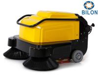 China Yellow 120W Walk Behind Power Sweeper  /  Hand Push Floor Sweeper for sale