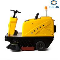 China 1200W 48V Electric Street Sweeper Floor Cleaning Machine 130L Dustbin 8KM/H for sale