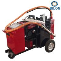 China 2KW Concrete And Asphalt Crack Sealer Machine Hand Push Type Red Color for sale