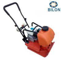 China 5.5HP Walk Behind Gasoline Vibratory Plate Compactor For Building Foundation for sale