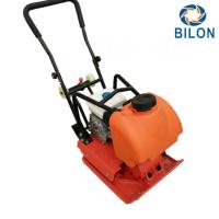China 5.5HP Walk Behind Gasoline Vibratory Plate Compactor For Building Foundation for sale
