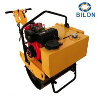 China Mini Hand Manual Walk Behind Road Roller With HONDA 5.5HP Diesel Engine for sale