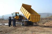 China 12 Ton Crawler Dump Truck 240HP Cummins Tracked Carrier for Mud Road Swamp Snow Slopes for sale
