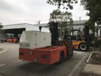 China 5 Ton Diesel Side Load Forklift 3600mm Lift Height for Long Wood Pipe Transport for sale