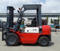 China CPC25 2.5 Ton Diesel Forklift Duplex Mast 3.0m Lifting Height Road Construction for sale