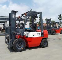 China CPC25 2.5 Ton Diesel Forklift Duplex Mast 3.0m Lifting Height Road Construction for sale