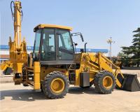 China 75kw Front Discharge 2500 kg Hydraulic Backhoe Loader for sale