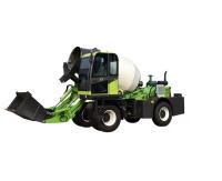 China 2.4m³ Self Loading Foam Concrete Mixer Truck 77.3kw 4WD Diesel Engine for sale