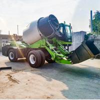 China 116HP 85kw 3m³ Self Loading Concrete Mixer Truck 4WD 40kph for sale