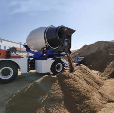 China 130L Diesel 116HP 85kw 3.5m³ Self Loading Concrete Mixer Truck 4WD for sale