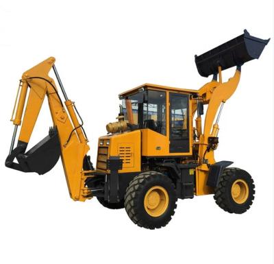 China 37KW 0.5CBM Mini Wheel Tractor Front End Loader Backhoe for Small Scale Engineering for sale