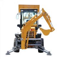 China 37KW 0.5CBM Mini Wheel Tractor Front End Loader Backhoe for Small Scale Engineering for sale