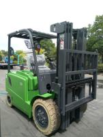 China 3 Ton Electric Forklift Truck with ZAPI Controller Material Handling Battery 1070mm Width for sale