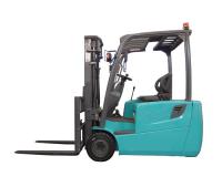 China 1.6 Ton Electric Forklift Truck 48V 500Ah Battery Fire Extinguisher 3 Wheel for sale