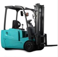China 1.6 Ton Electric Forklift Truck 48V 500Ah Battery Fire Extinguisher 3 Wheel for sale