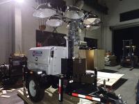 China Q235 360 Rotation 16KW Mobile Light Tower For Construction for sale