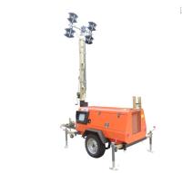 China Outdoor Mobile Lighting Tower Kubota Diesel Engine Manual Mast 9m for sale