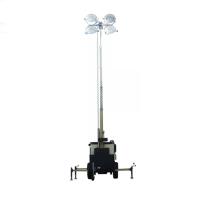 China IP23 4x1000W Mobile Light Tower 9m Mast Kubota Diesel Engine 3kW Generator for sale