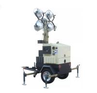 China IP23 4x1000W Mobile Light Tower 9m Mast Kubota Diesel Engine 3kW Generator for sale