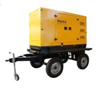 China 30kw 40kVA Three Phase Diesel Generator Mobile Wheels Silent Towed for sale