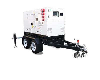 China Dual Axle 500KVA Silent Diesel Generator Trailer 448kW Prime Power for Mining for sale
