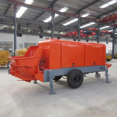 China 50m3/h Electric Trailer Concrete Pump 270m Vertical Distance 110kw Diesel for sale