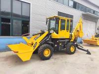 China Hydraulic Backhoe Loader 76kW 1m3 Bucket WZ30-25 with AC and Joystick for sale