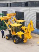 China Hydraulic Backhoe Loader 76kW 1m3 Bucket WZ30-25 with AC and Joystick for sale