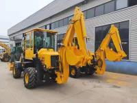 China Hydraulic Backhoe Loader 76kW 1m3 Bucket WZ30-25 with AC and Joystick for sale
