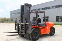 China Duplex 7M Lift Height Road Construction Machinery 10T Diesel Forklift for sale