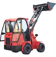 China 0.5cbm 1T Compact Articulated Wheel Loader 4X4 Snow Bucket for sale