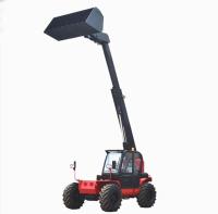 China 55~75kw Side Dump Bucket Telehandler Forklift Manitou 4X4 Telescopic For Construction for sale