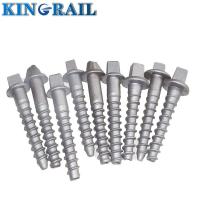 China Steel Railway Sleeper Coach Screws 139.7mm-160.34mm Length with 550-700 N/mm Tensile Strength for sale