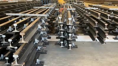 China DIN536 A55 Steel Crane Rail 31.80 kg/m 10-12m Length for Industrial Crane Systems for sale