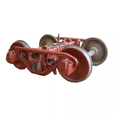 China Railway Bogie for Railway Passenger Coach with Rubber Spring for sale