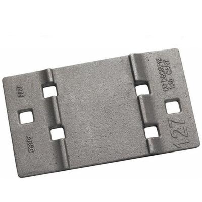 China Ribbed Steel Rail Sole Plate And Base Plate Semi-finished Inspection for sale