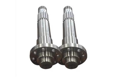 China Forged Steel Custom Flange Shaft with UIC/TSI Certifications - Carbon Steel 30#/45#/50# & Alloy Steel Options for sale