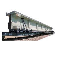China 85T Heavy Duty Railway Flat Car for Concrete Bridge Beam Transport - 14000mm Length, 27.3t Axle Load for sale