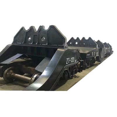 China 120 Ton Low Speed Railway Ladle Transfer Car for Steelmaking - 125t Capacity, 8350mm Length, 1435mm Gauge for sale